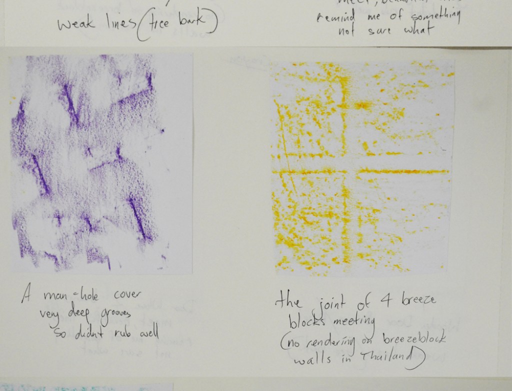 Experimenting with Texture part B – Frottage – My Drawing Course