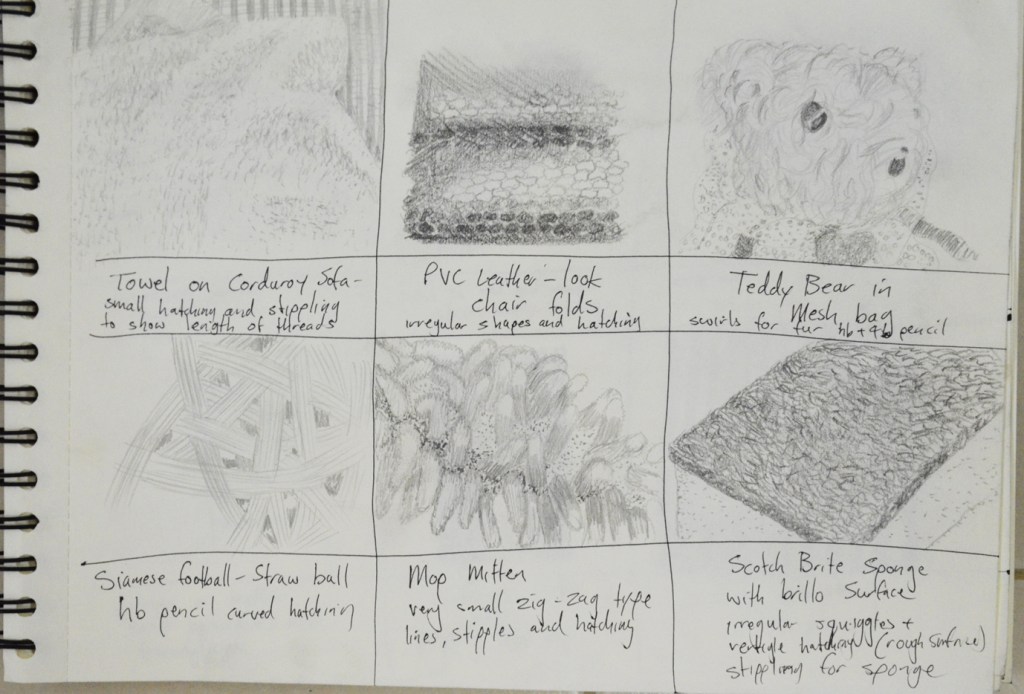Experimenting with Texture – Part A – My Drawing Course